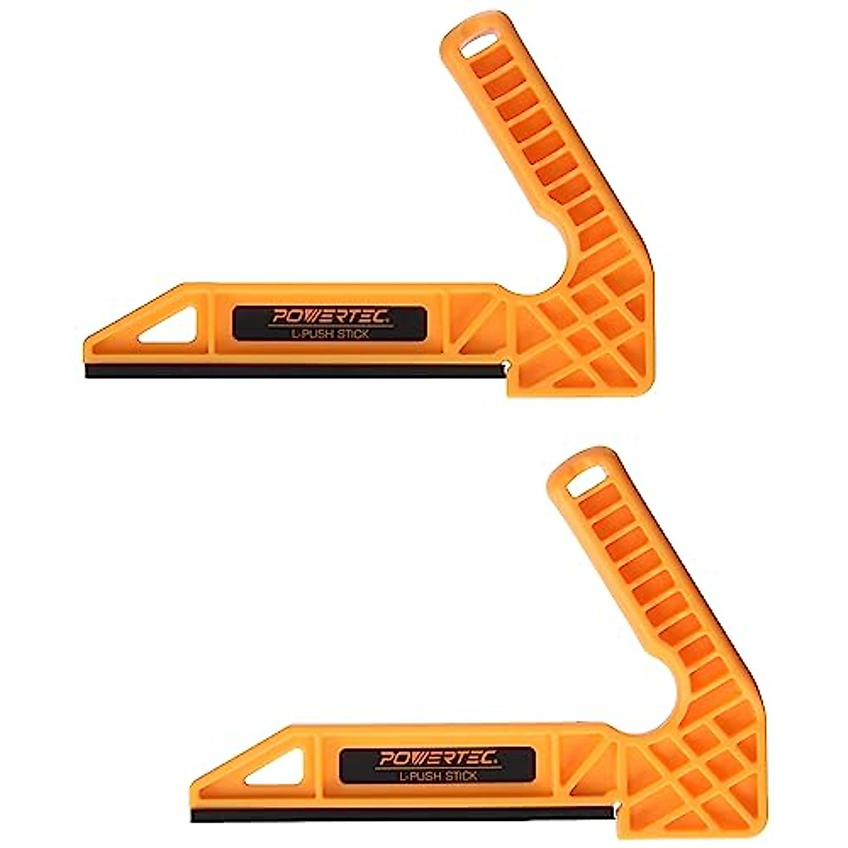 POWERTEC 71338 Deluxe Push Stick for Table Saws, Router Tables, Band Saws & Jointers, Dual Ergonomic Handles w/Max Grip, Hand Protection fo Woodworking, Safety for Woodworkers – 2 Pack