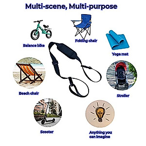 3 Pack Adjustable Carry Strap for Beach Chair Folding Beach Chair for Carry Strap Universal Shoulder Strap for Beach Chair Camping Scooter Bikes Backpacking Picnics Outdoor and Other Items