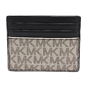 Michael Kors Men's Cooper Tall Card Case Wallet Hemp/Brown
