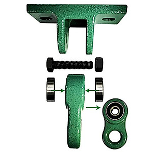 ABUSA Heavy Duty Green Swing Hangers Screws Bolts Included Over 5000 lb Capacity Playground Porch Yoga Seat Trapeze Wooden Sets Indoor Outdoor (4 Pack)