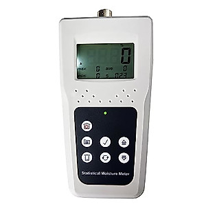 HFBTE Storage Hay Moisture Meter Tester Detector Statistical Hay Bale Moisture Meter Tester Range 5-82% for Alfalfa Pasture Knot Straw Leymus Chinensis Orchard Grass Pennisetum Hydridum And Other Hays