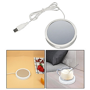 Bothyi USB Coffee Heater Desktop Tea Beverage Keep Warm Drinking Cup Heating to 90° C, White