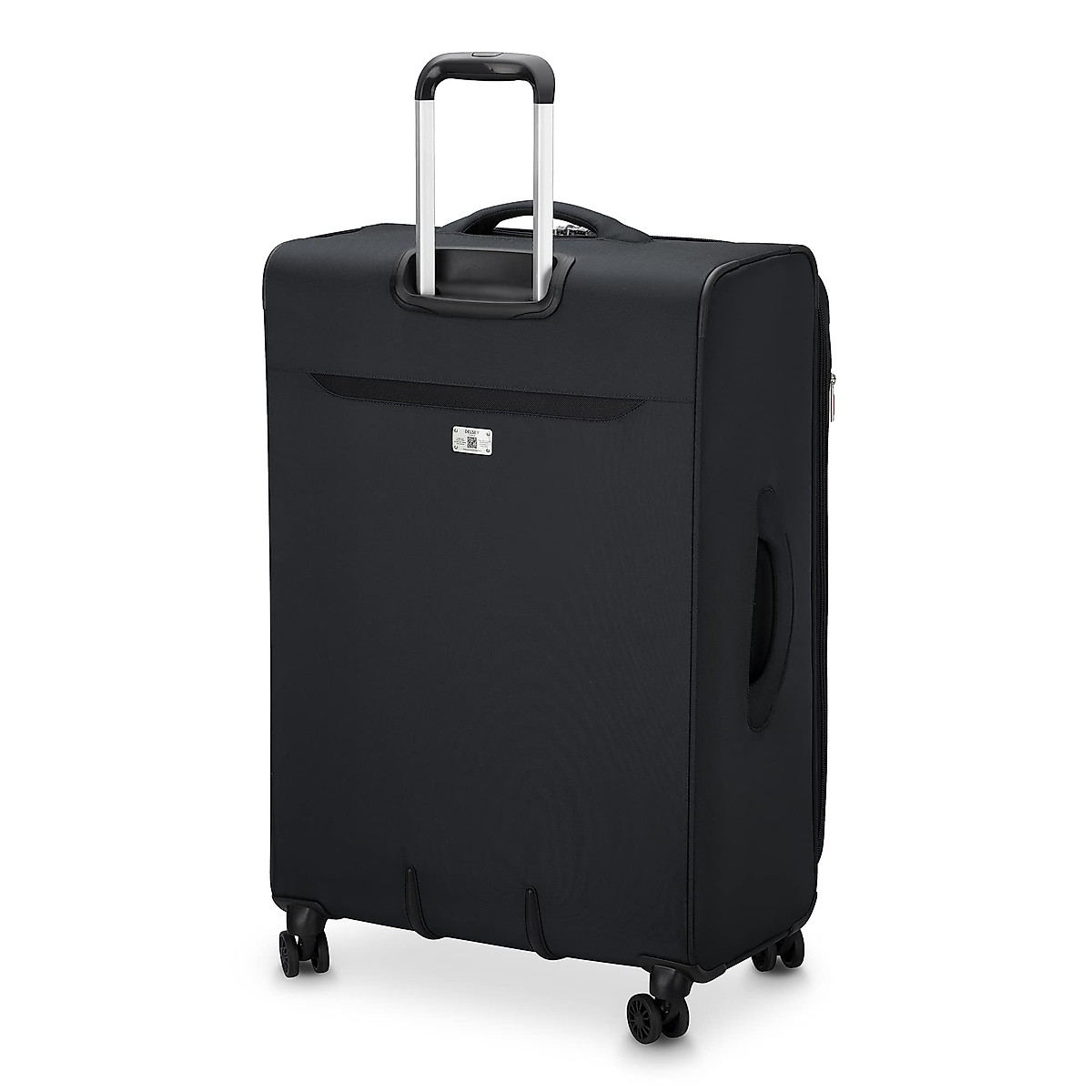 DELSEY PARIS Sky Max 2.0 Softside Expandable Luggage with Spinner Wheels, Black, Checked-Large, 28 Inch