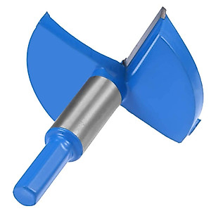 Forstner Drill Bits 75mm Drill Bit Woodworking Hole Saw Wood Cutter Professional Alloy Wood Drilling Woodworking Hole Boring Bit Power Rotary Cutting Tool Blue (1Pcs)