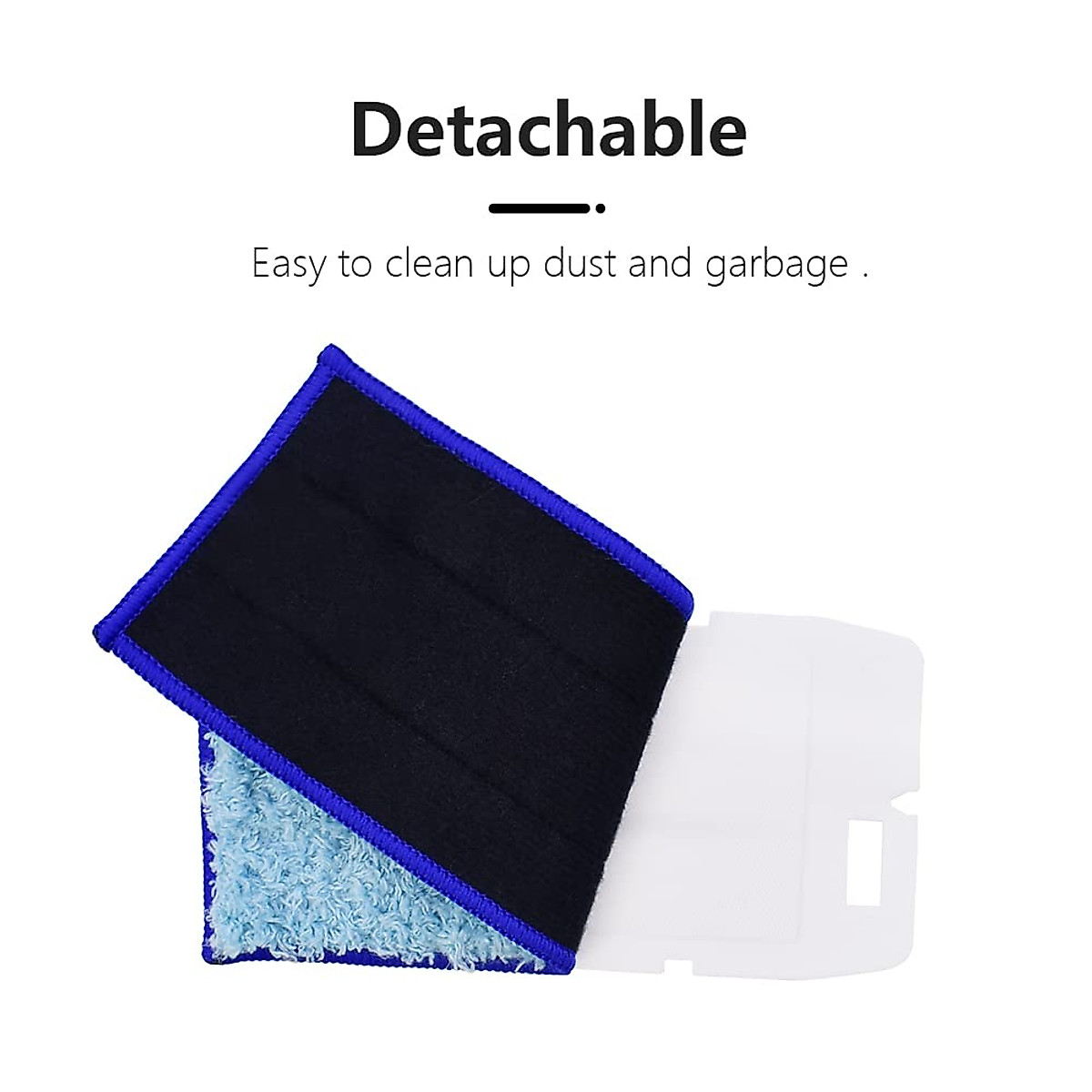 Neutop Replacement Washable & Reusable Wet Mopping Pad Compatible with iRobot Braava Jet 240, 241, 244, 245, 250 Robot Mops, Blue, 6-Pack.