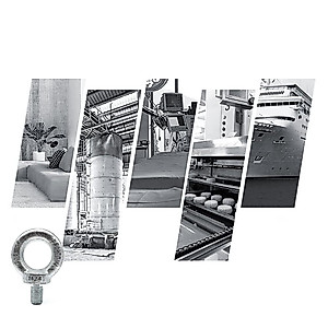 M24 Marine Grade Heavy Duty Male Thread Machinery Shoulder Lifting Ring Eye Bolt (M24) Surface Zinc Plated