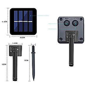 SOLARMKS Solar String Lights, 2 Pack 100 LED Solar Fairy Lights Waterproof Outdoor String Lights 33ft Copper Wire Lights for Patio Lawn Garden Gate Yard Party Wedding Christmas Decoration,Cool White