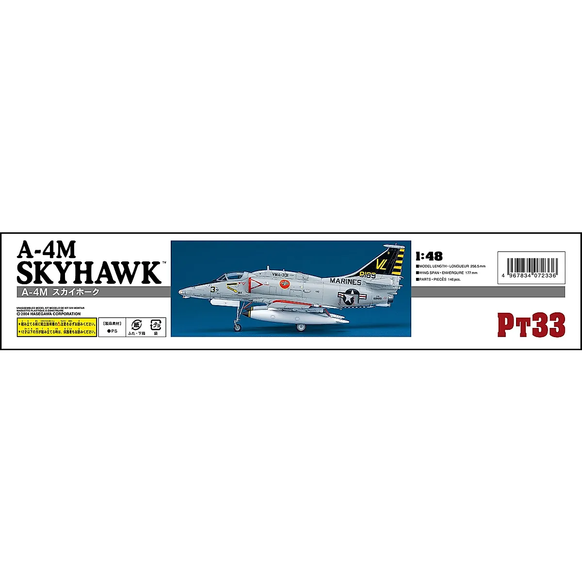 Hasegawa HAPT33 1:48 Scale A-4M Skyhawk Model Building Kits