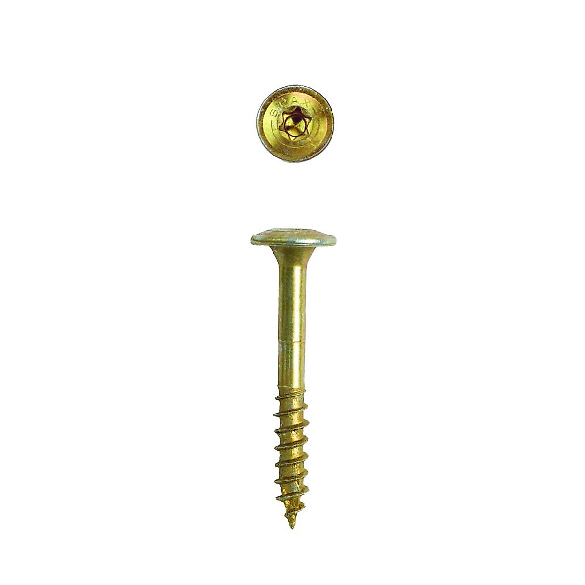 SPAX 4281020400324 Wood-Screws, 8 x 1-1/4" (1 lb.), Yellow