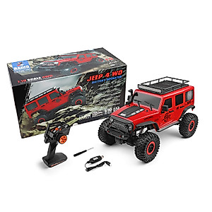 GoolRC WLtoys 104311 RC Car, 1/10 Scale 4WD 2.4Ghz Remote Control Car, Brushed Motor Off-Road Crawler Car RTR for Kids and Adults