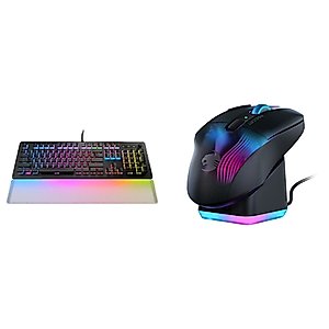 ROCCAT Vulcan II Max Optical-Mechanical Gaming Keyboard Kone XP Air Wireless Ergonomic RGB Gaming Mouse Bundle