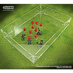 LITKO Clear Elevated Dice Tray