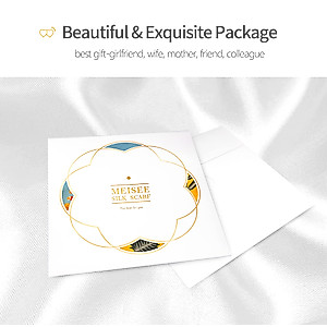 FEIBOON 100% Pure Mulberry Silk Scarfs 27"x27" Square Scarf Women Neckerchief Headscarf hair scarf bandana Gift Packed (Pink Classic)