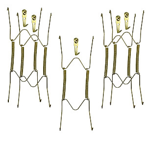 Xinlinke Plate Hangers for The Wall 8 inch Decorative Dish Display Tray Holder with Installation Hooks 5 Pack