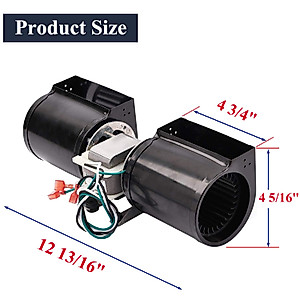 GFK-160A GFK-160 GFK160 GFK160A Fireplace Blower Fan Kit for Heat N Glo, Hearth and Home, Quadra Fire, Fireplace Blower Kit for Hearth and Home DV3732 DV3732-B Heat N Glo 6000CLX 6000 DVTFL Fireplaces