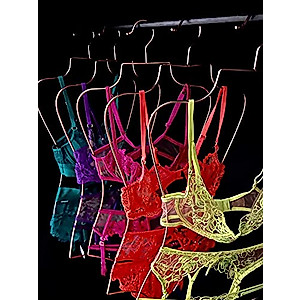 Lingerie Hangers Wire Body Shape Display Hangers (Rose Gold) 10 Pack Bikini Swimsuit Hangers