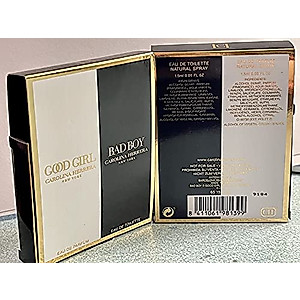 Carolina Herrera Good Girl EDP & Bad Boy EDT Sample Set Spray Vial 1.5 ml 0.05FL oz each