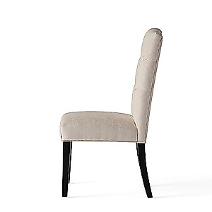 Christopher Knight Home CKH Crown Top Dining Chairs, 2-Pcs Set, Ivory