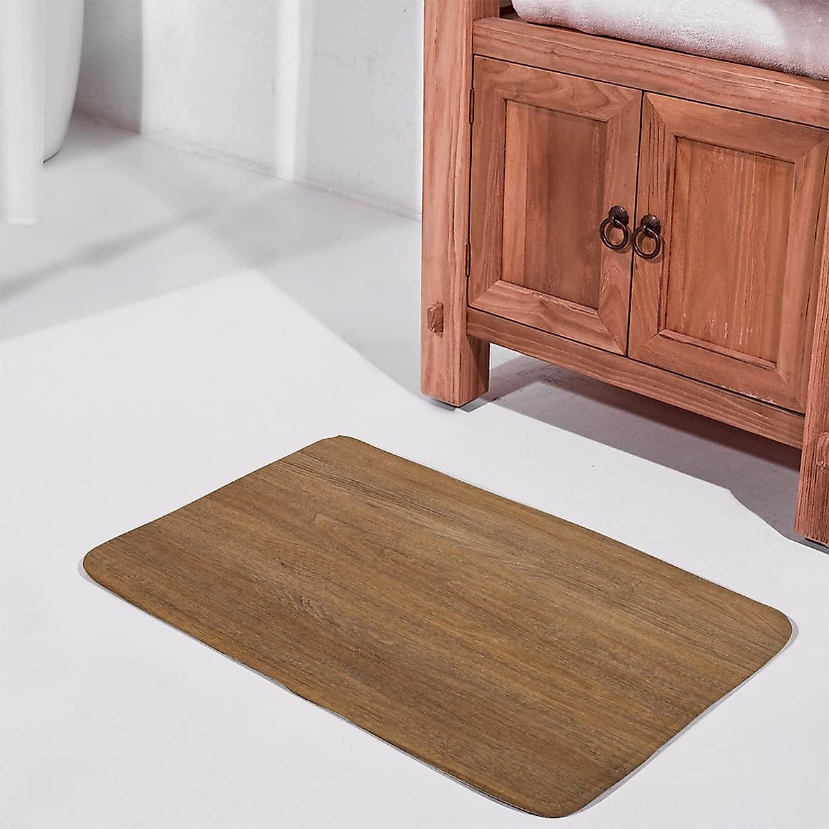 Wood Grey Kitchen Mat and Rugs Cushioned Anti-Fatigue Kitchen mats 16"x 24"Non Slip Waterproof Kitchen Mats and Rugs Ergonomic Comfort Mat for Kitchen Floor Home Office Sink Laundry