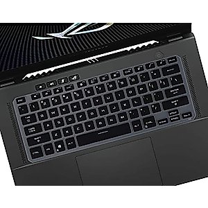 Keyboard Cover for ASUS ROG Zephyrus G14 GA402 2023 2022, Zephyrus M16 GU604 GU603, ROG Zephyrus G15 GA503 & Zephyrus G16 GU603, TUF Dash F15, ROG Zephyrus G14 GA402 2023 Keyboard Skin - Black
