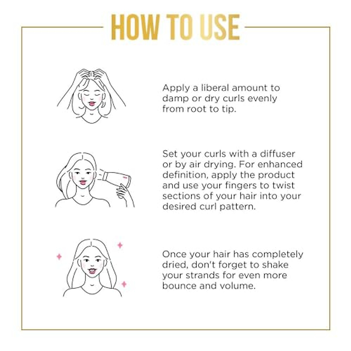 Pantene Pro-V Curl Cream Hair Lotion, Moisturizing Curl Defining Cream, Anti Frizz for Wavy or Curly Hair, with Vitamin B5, Pack of 3, 18 oz Total