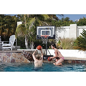 SKLZ Pro Mini Hoop Basketball System with Adjustable-Height Pole and 7-Inch Ball, HP08-000