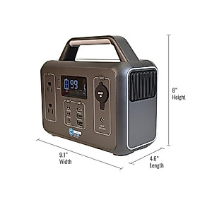 Portable Power Station | Massimo Back up Battery with Built-in AC/DC/USB Outlets | CPAP Power Supply, Solar Generator(Solar Panel Not Included) (300W)