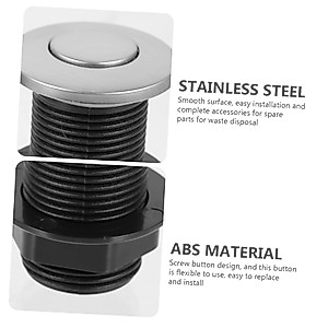 Homoyoyo 2 Sets Pneumatic Switch Disposal Buttons Garbage Air Switch Garbage Disposal Button Cordless Air Kit Disposal Air Kraus Bath Garbage Disposal Accessories Massage Abs Part