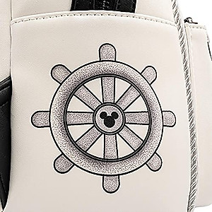 Loungefly Disney Mickey Steamboat Willie Music Cruise Womens Double Strap Shoulder Bag Purse