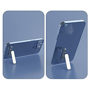 ARFUKA Cell Phone Ring Holder Finger Ring Stand 360° Rotating Foldable Aluminum Alloy Mobile Phone Holder Silver