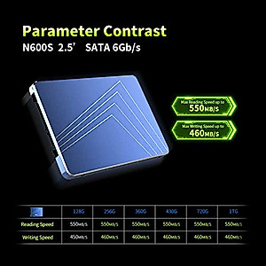 Giuioy 2.5Inch Mobile High-Speed Solid State Drive, Portable Laptop Internal Solid State Drive, for Laptop, Desktop PC, Anti-Shock and Anti-Drop