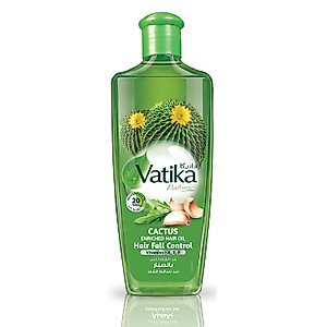 Dabur Vatika Naturals Enriched Hair Oil Serum for Natural Moisturizing, Strengthening, Nourishing and Healthy Scalp, Soft, Manageable, Smooth & Silky Hair From Root to Tip (Cactus)
