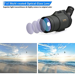 SVBONY SC001 WiFi Spotting Scope Camera Bundle with SV41 Mak Spotting Scope and SA404 Adapter for Bird Watching
