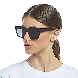 Le Specs Women's Weekend Riot Sunglasses, Matte Black, One Size