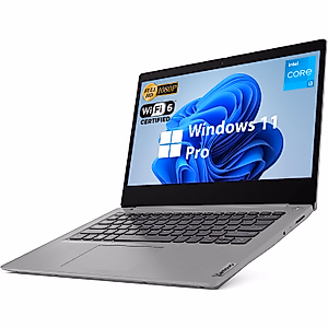 Lenovo IdeaPad 3 Laptop, 14" FHD Display, Dual-core Intel i3-1115G4, 20GB RAM, 2TB SSD, Webcam, HDMI, 4 in 1 Card Reader, Dolby Audio, WiFi 6, 7.5 Hours Battery Life, Windows 11 Pro, Grey, MarsPC