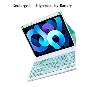 Keyboard Case for iPad Air 11 inch M2/ iPad Air 5th 4th Generation 10.9 Inch iPad Pro 11 inch 4th 1st/2nd/3rd Gen Magnetic Detachable Bluetooth Keyboard (Pink)