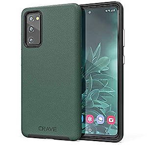 Crave Dual Guard for Samsung Galaxy S20 FE Case, Shockproof Protection Dual Layer Case for Samsung Galaxy S20 FE, S20 FE 5G - Forest Green