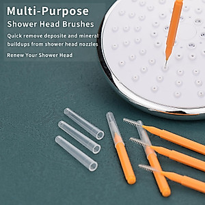 Shower Head Cleaning Brush Tool, Shower Head Cleaner Brushes Picks Small Cleaning Brush Crevice Cleaning Brush Anti Clogging Cleaning Brush for Household Bathroom Pipe Car Washers Holes Gaps Nozzles