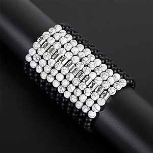 Taurus Zodiac Rings Necklace 12 Constellation Horoscope Distance Beaded Bracelet Necklace for Women Men Christmas Jewelry