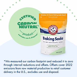 ARM & HAMMER Baking Soda Made in USA, Ideal for Baking, Pure & Natural, 2.7lb Bag