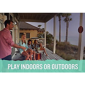 Triumph Sports Viva Sol Premium Bamboo Walnut Finish Hook and Ring Target Game for Use Indoors and Outdoors , 8.00 x 8.00 x 1.00"