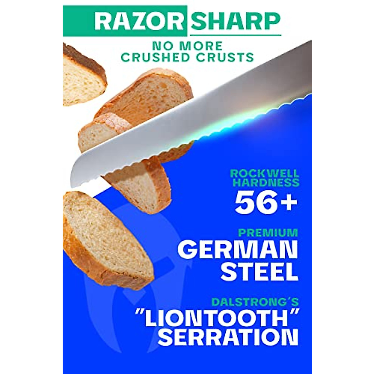 Dalstrong Serrated Bread Knife - 10 inch - Gladiator Series Elite - Forged High-Carbon German Steel - G10 Handle Kitchen Knife - Sheath Included - Razor Sharp Slicer - Slicing Knife - NSF Certified