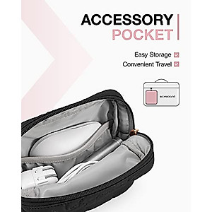 BAGSMART 13-14 inch Laptop Sleeve with Handle, Puffy Padded Laptop Case with Accessories Bag, MacBook Case Sleeve Fitted with MacBook Air Pro 13.3 inch 14 inch, Computer Sleeve Fitted with Dell,HP