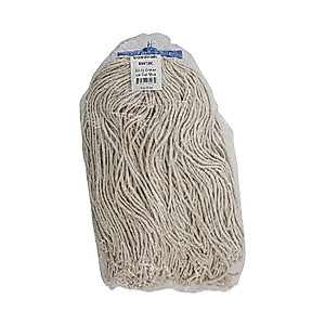 Boardwalk 720C Mop Head, Economical Lie-Flat Head, Cotton Fiber, 20oz, White, 12/Carton