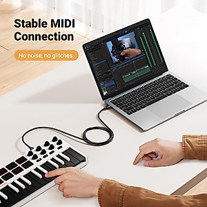 UGREEN USB Printer Cable - USB A to B Cable, 2.0 USB B Cable High-Speed Printer Cord Compatible with Hp, Canon, Brother, Samsung, Dell, Epson,Xerox, Piano, Dac, and More 6.6 FT