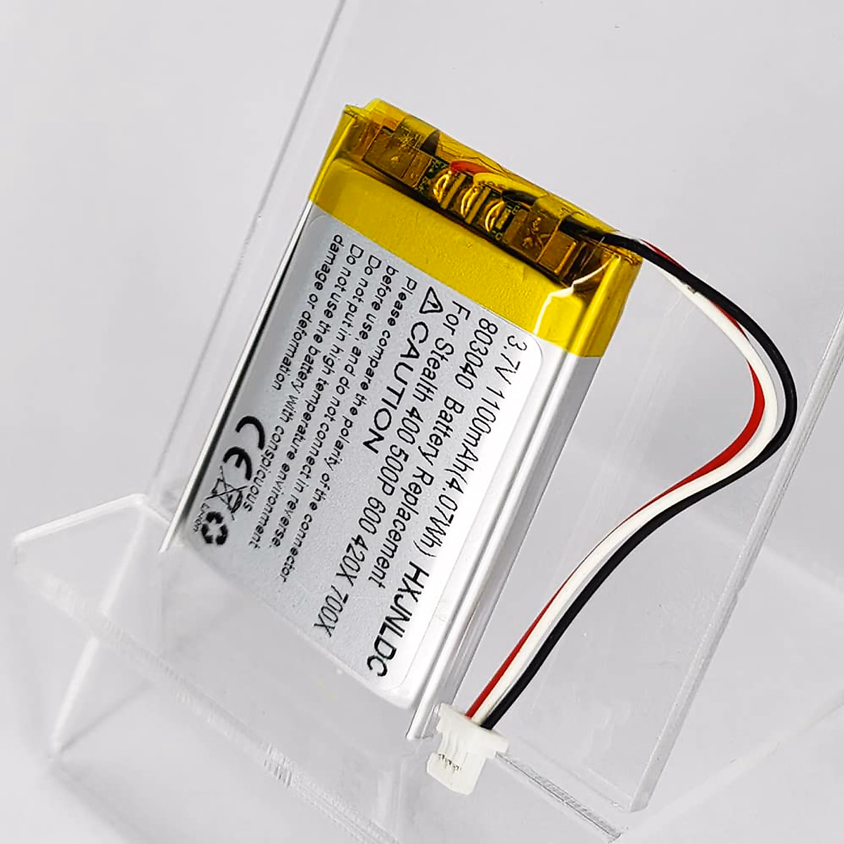 HXJNLDC 3.7V 803040 1100mAh Battery Replacement for Turtle Beach Ear Force Stealth 400 420X 500P 600 700X Gen 2 Wireless Surround Sound Gaming Headset