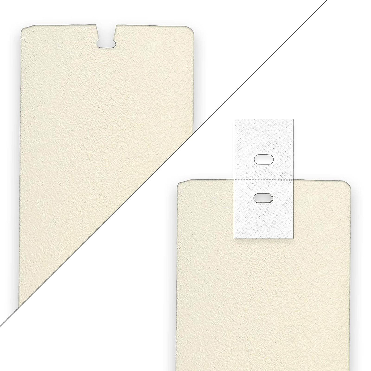 30 Sets (60 Pcs) Vertical Blinds Replacement Slats Panels, Vertical Blind Repair Tabs Kit, Clear Apartment Blinds Replacement Fixers, Horizontal Blinds Replacement Parts