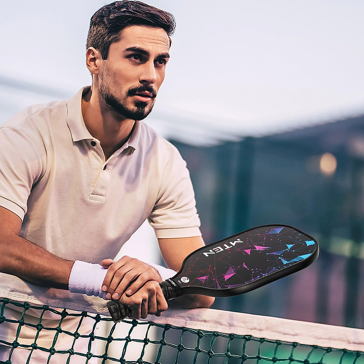 Pickleball Paddles Set of 2, USAPA Approved Fiberglass Surface Pickleball Set with 2 Pickleball Rackets,4 Pickleball Balls,1 Portable Carry Bag, Pickle Racket Set ​for Men Women