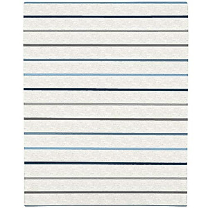 Carter's Heather Multi Colored Stripe Super Soft Fitted Crib Sheet