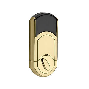 Kwikset 910 Signature Series Traditional Deadbolt featuring SmartKey Security and Home Connect Technology 99100-061 in Lifetime Polished Brass